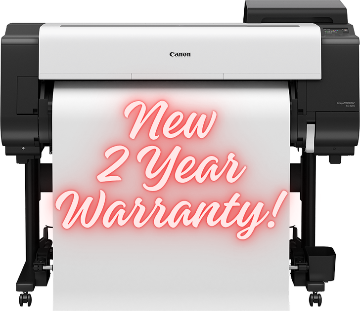 iPF TM Series Printers Now Have 2 Year Warranty – A/E Graphics